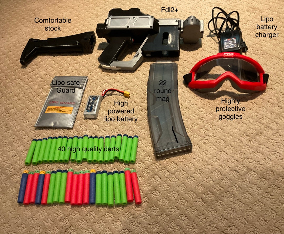 Brand New Nerf FDL 2+ INSANE 15 Rounds per Second on Full Auto ...