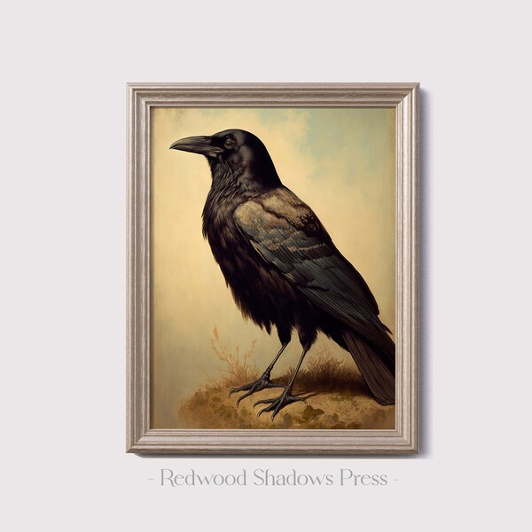 Crow Art Print - Etsy