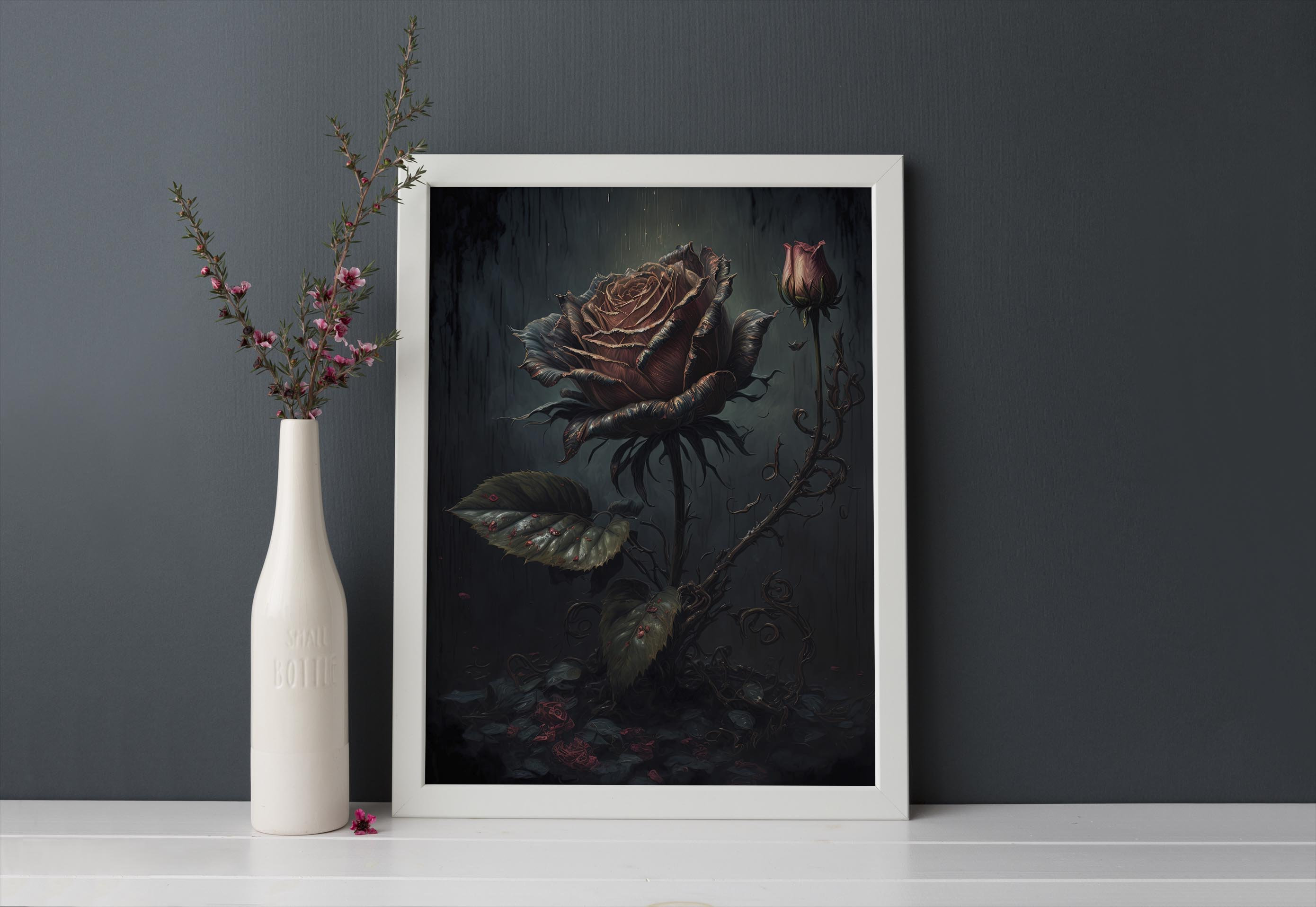 Printable Rose Flower Wall Art Floral Digital Download - Etsy