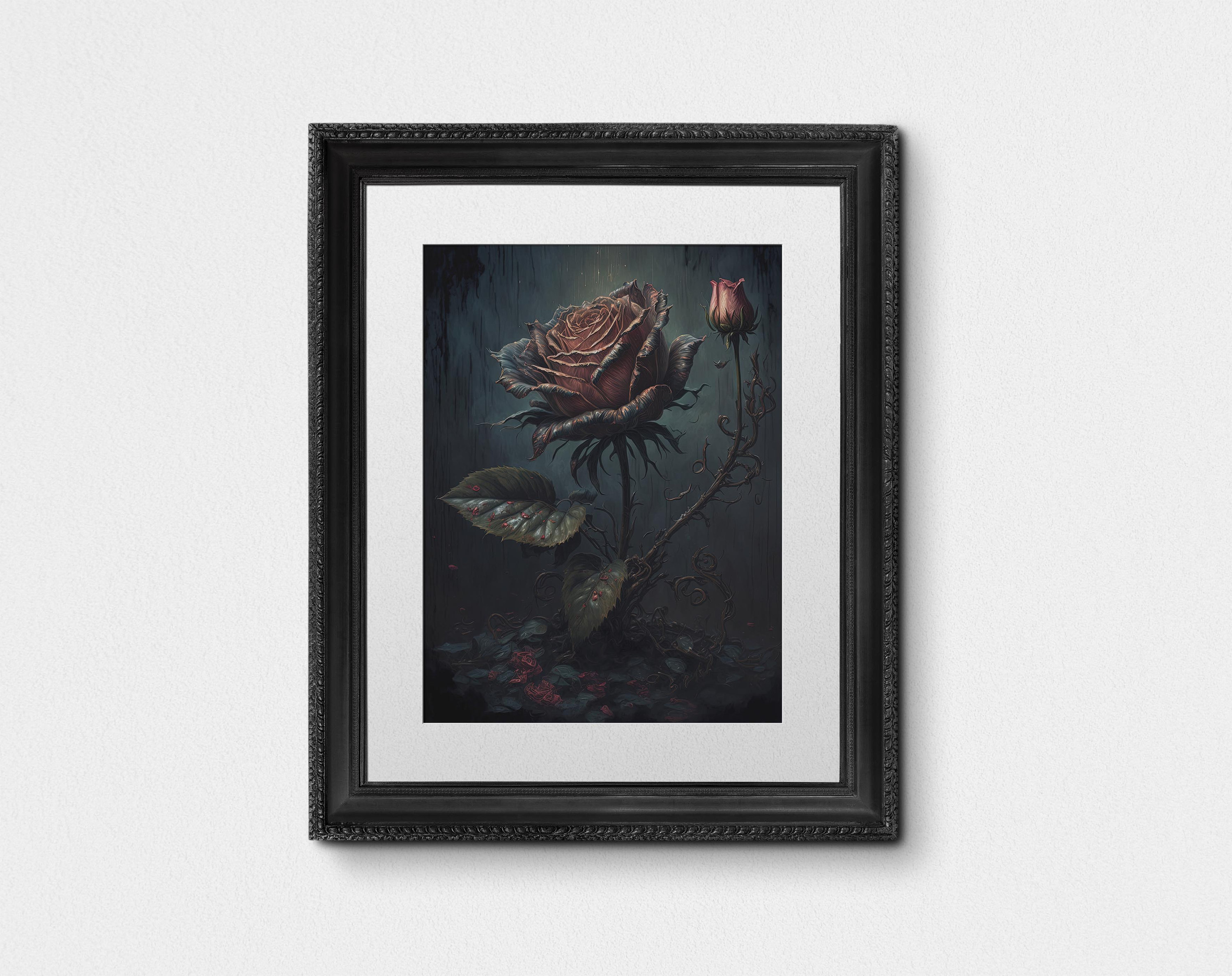 Printable Rose Flower Wall Art Floral Digital Download - Etsy