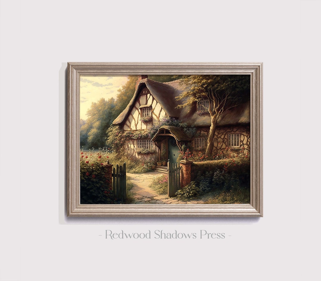 Printable Cottage Art Print Cottagecore Decor Country Wall Art Cute ...