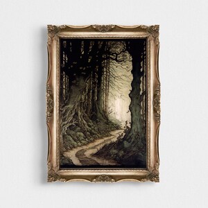 Printable Forest Wall Art Classic Illustration Prints Downloadable ...