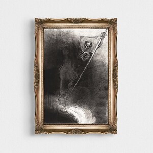 Grim Reaper Print Printable Gothic Wall Art Vintage Dark - Etsy