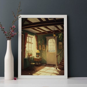 Printable Cottage Wall Art Cottagecore Decor Cozy Art Print Cute Rustic ...