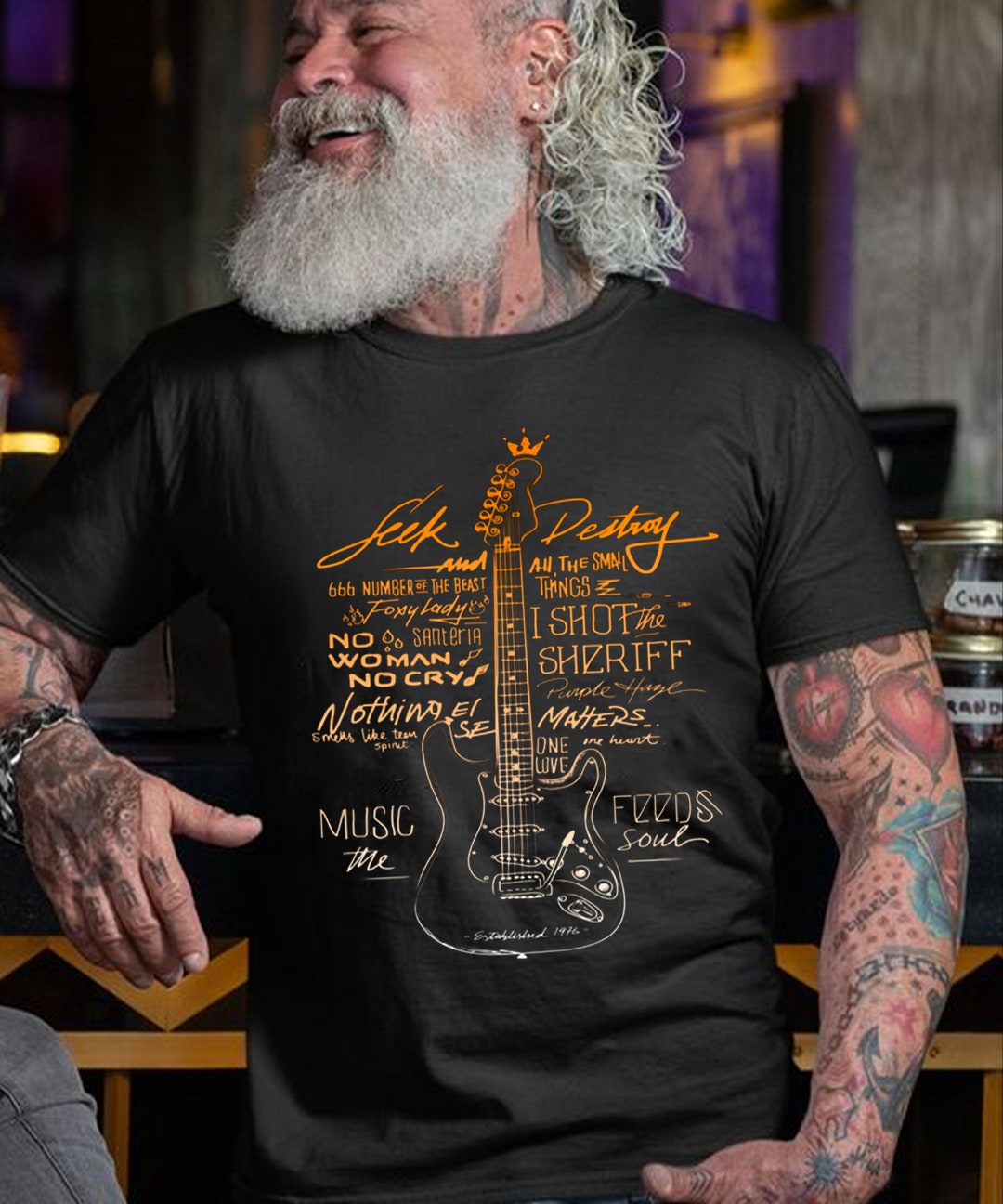 Guitar Patentfunny Guitar T Shirt Musician Shirt Music Art Etsy