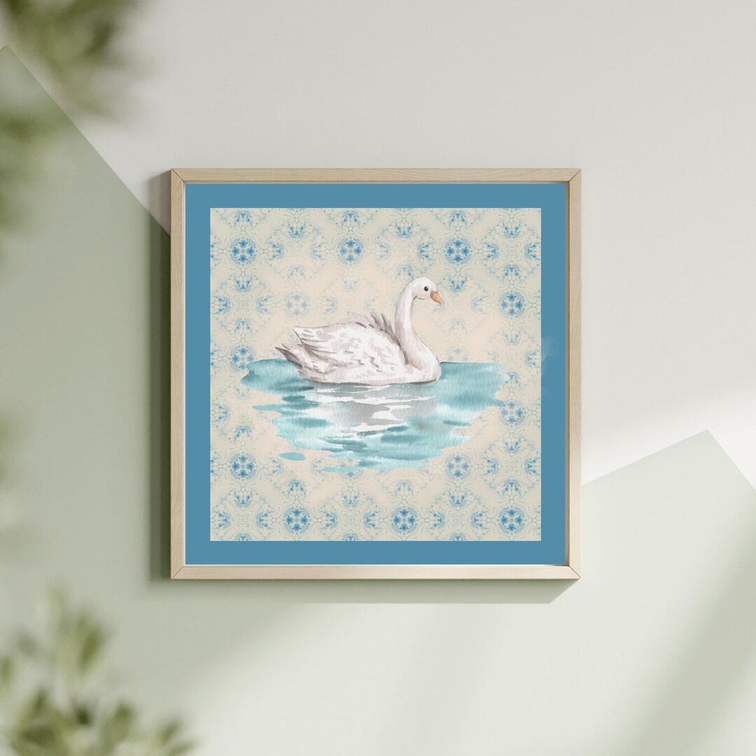 Vintage Soft Blue Pattern Background With Teal Stripe Frame ...