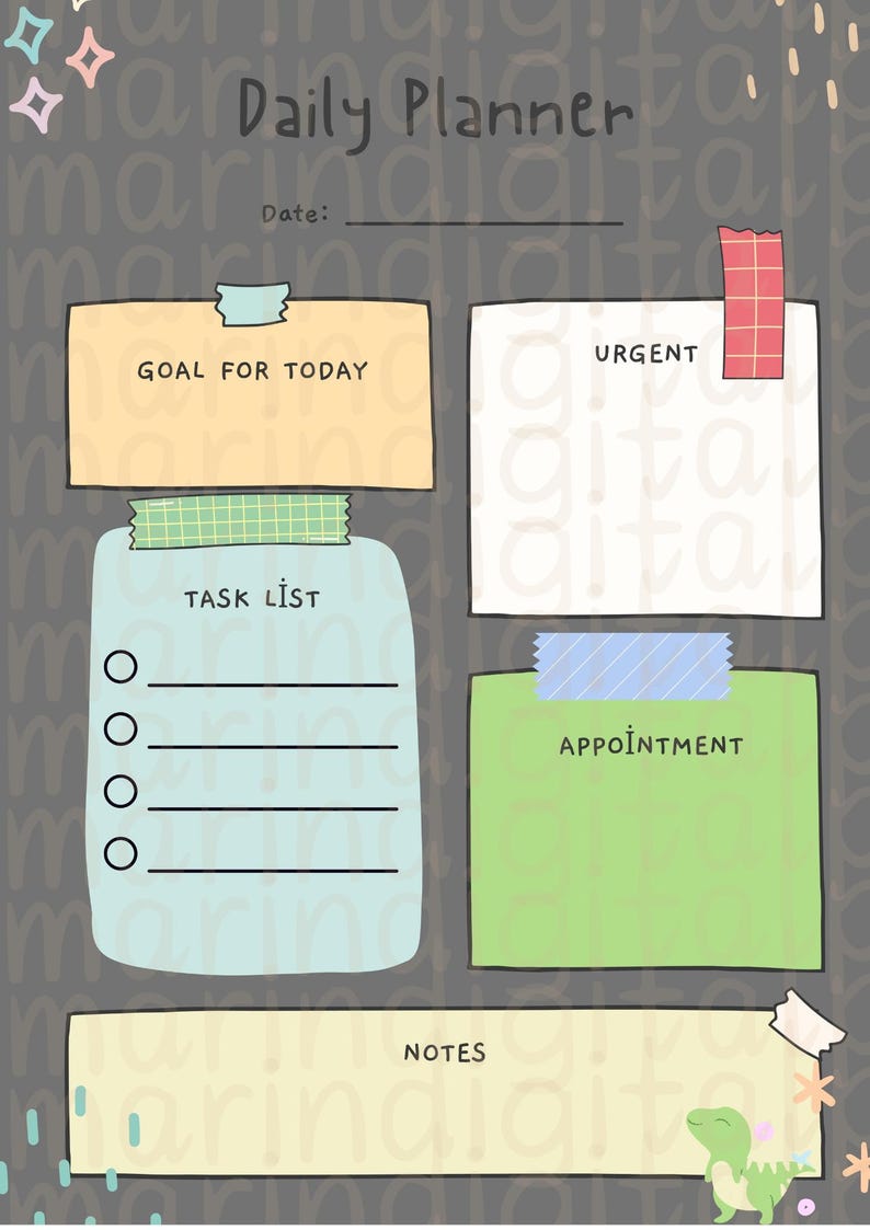 Printable Kids Planner – Daily & Weekly Organization (digital Download ...