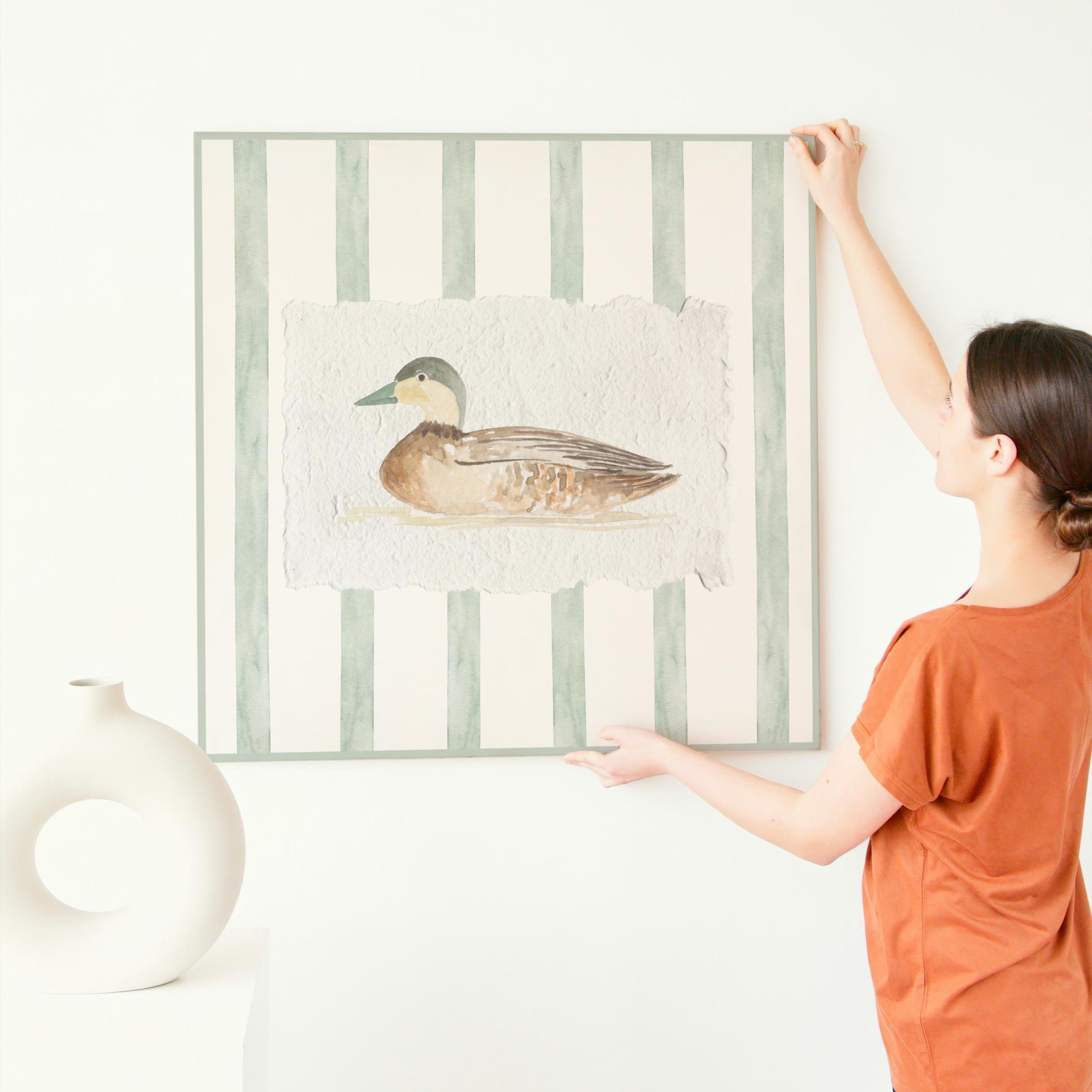 Rustic Duck Watercolor Printable Wall Art - Farmhouse Animal Digital ...