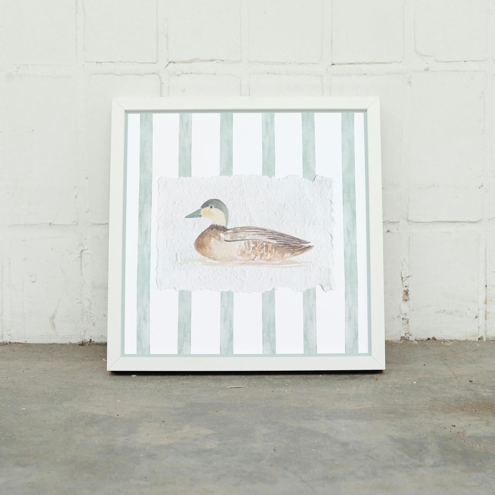 Rustic Duck Watercolor Printable Wall Art - Farmhouse Animal Digital ...