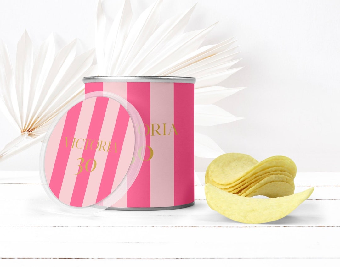 A: Chips Pringles Cans - Pink // Party Decoration Birthday Celebrations ...