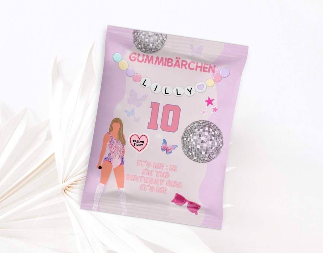 A: Haribo Gummi Bears Taylor Swift, Swiftie Personalized, Decoration ...