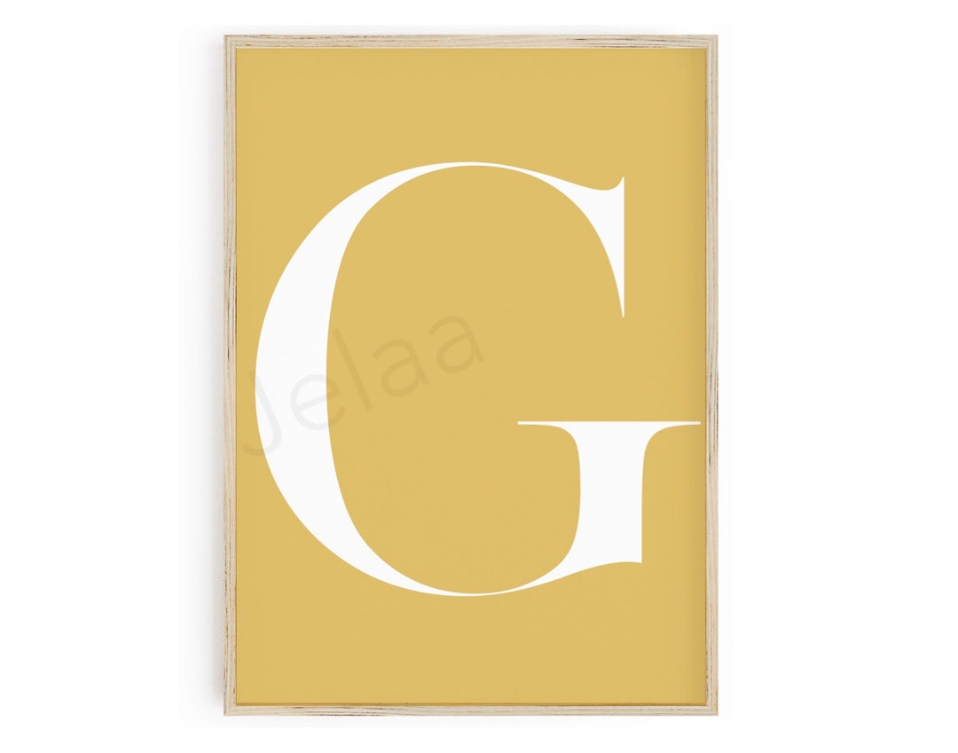 Poster Letter Mustard, Letters, Wall Decoration, Children's Room ...