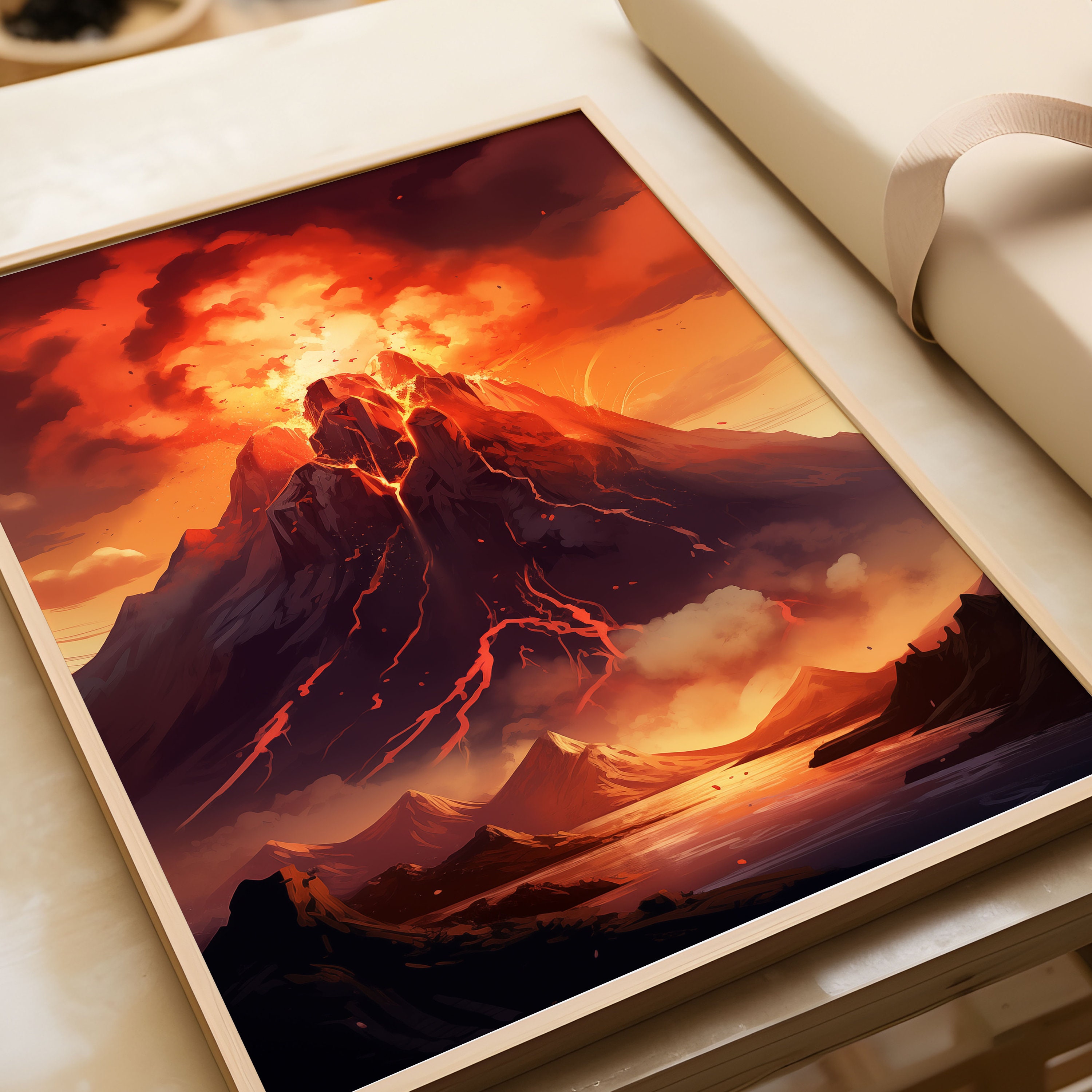 Volcanic Eruption Poster Volcano Poster Lava Flow Chart - Etsy