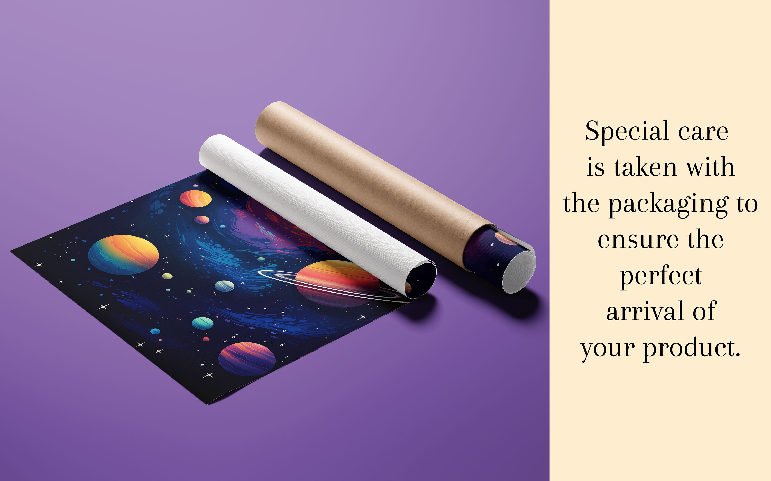 Vibrant Cosmos Poster Planetary System Chart Space Exploration Poster ...