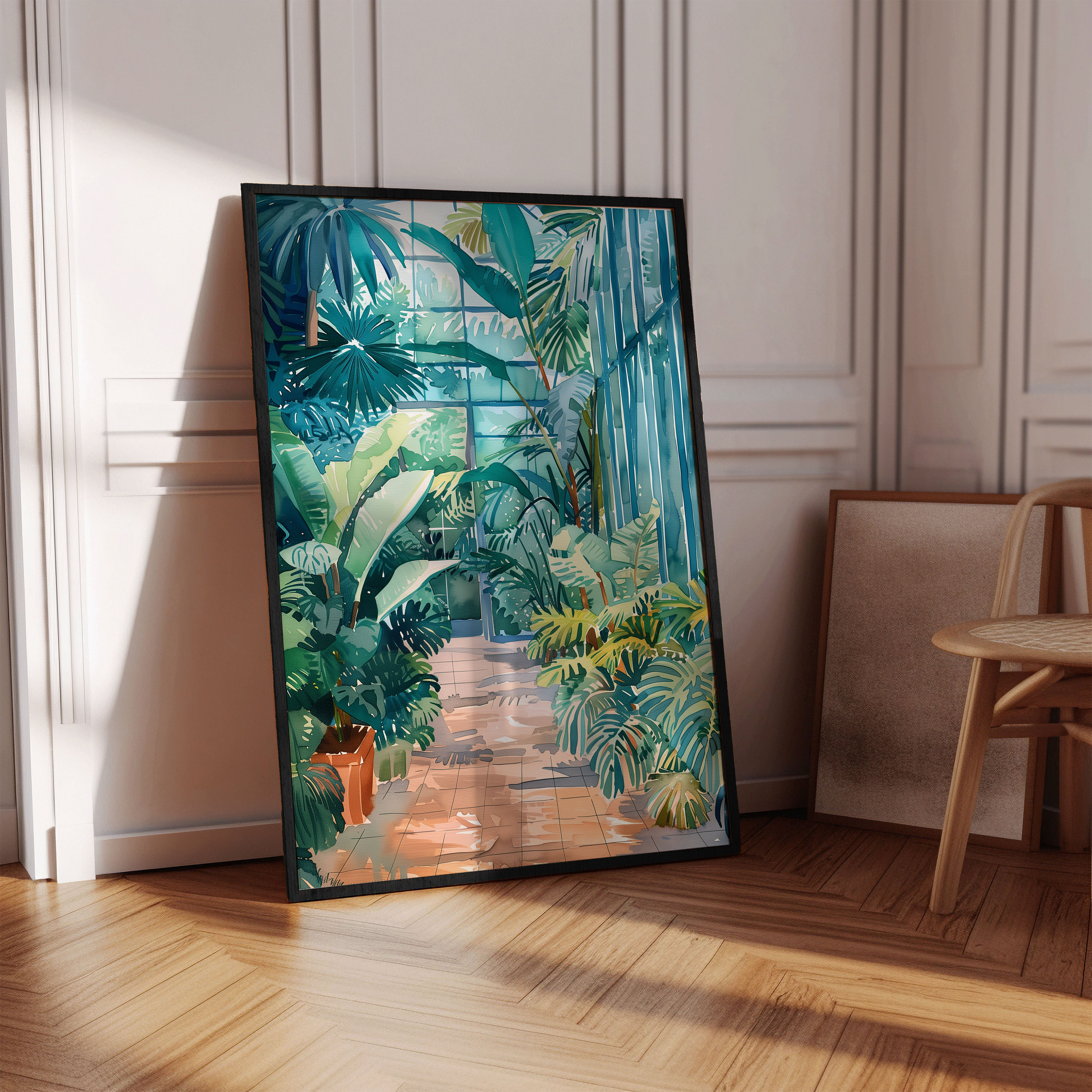 House Plant Room Poster | Greenhouse Art | Greenhouse Plant Poster ...