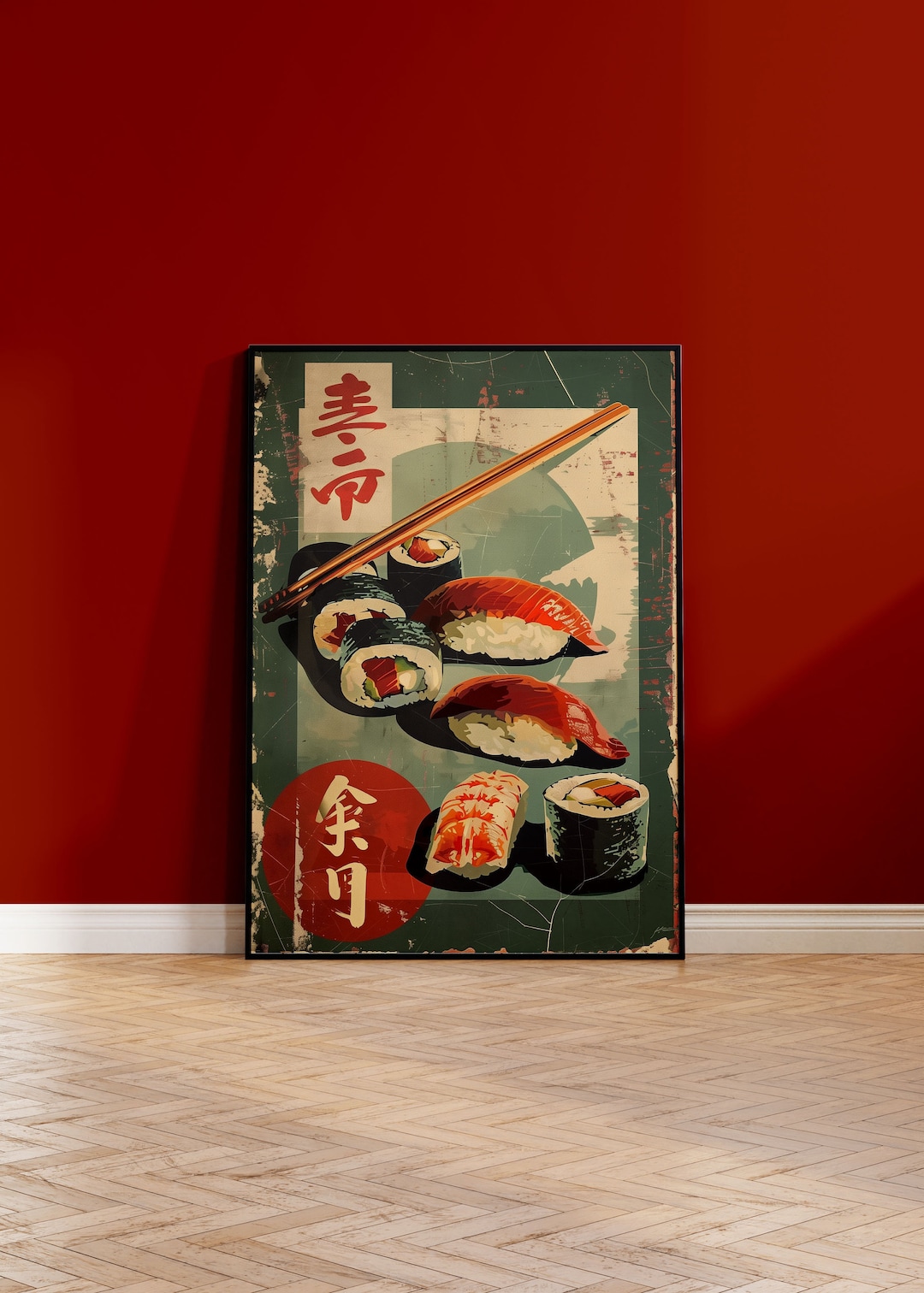 Sushi Poster | Japanese Food Print | Japan Food Poster | Asian Food ...