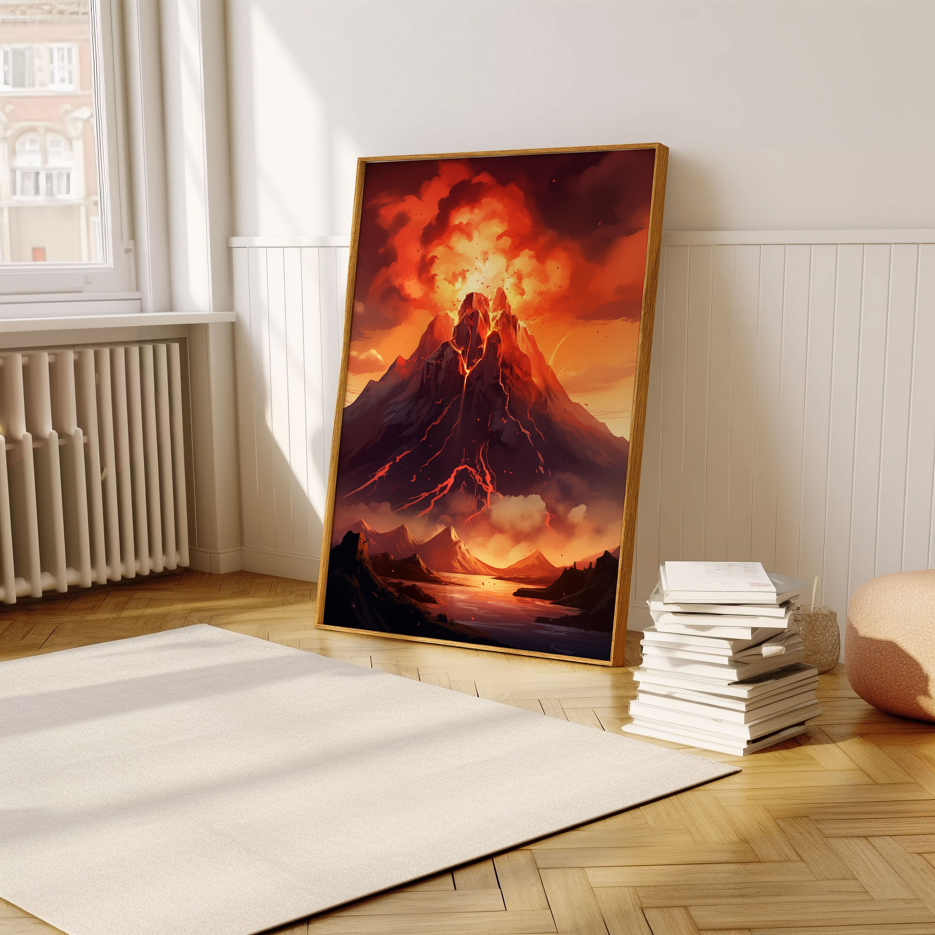 Volcanic Eruption Poster Volcano Poster Lava Flow Chart - Etsy