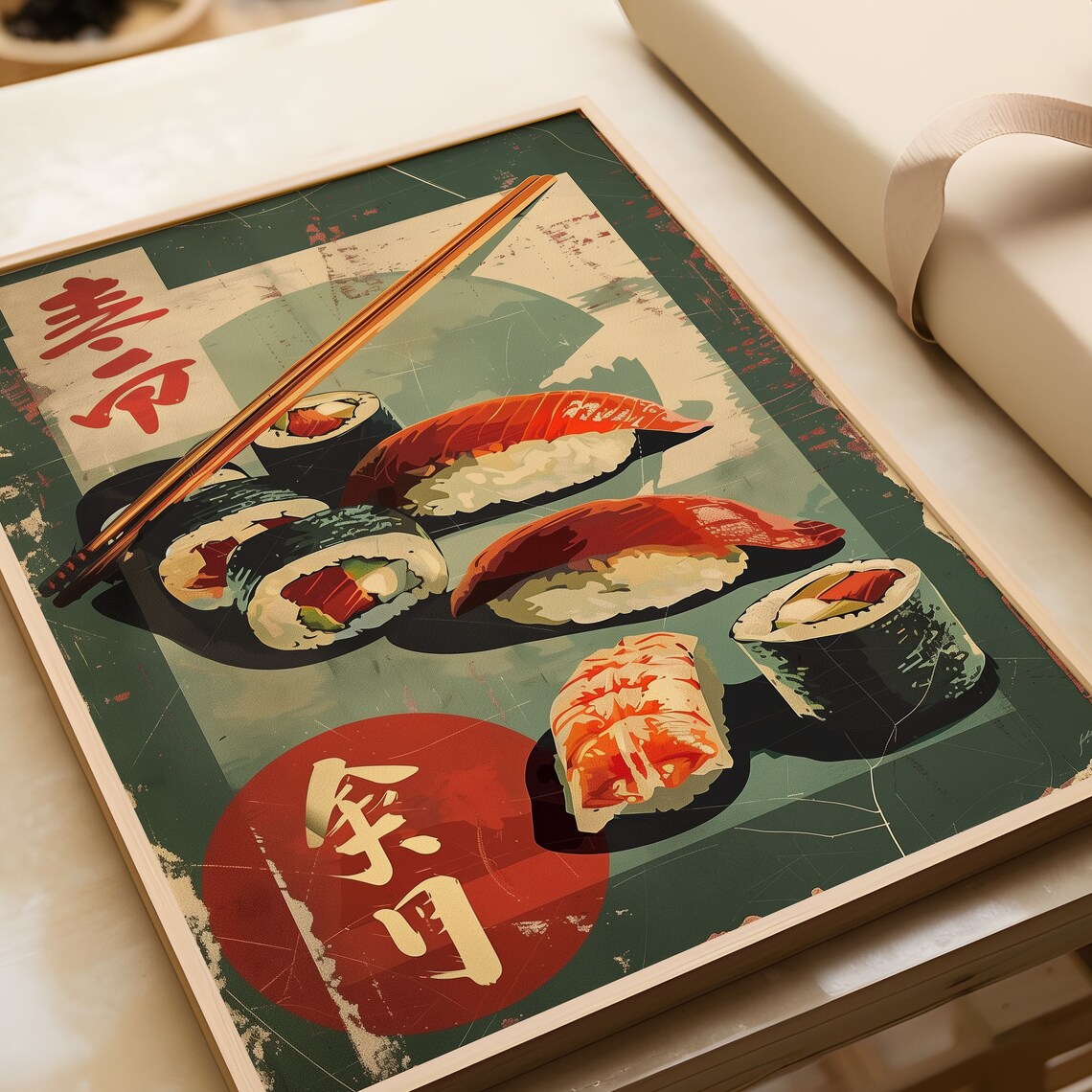 Sushi Poster | Japanese Food Print | Japan Food Poster | Asian Food ...