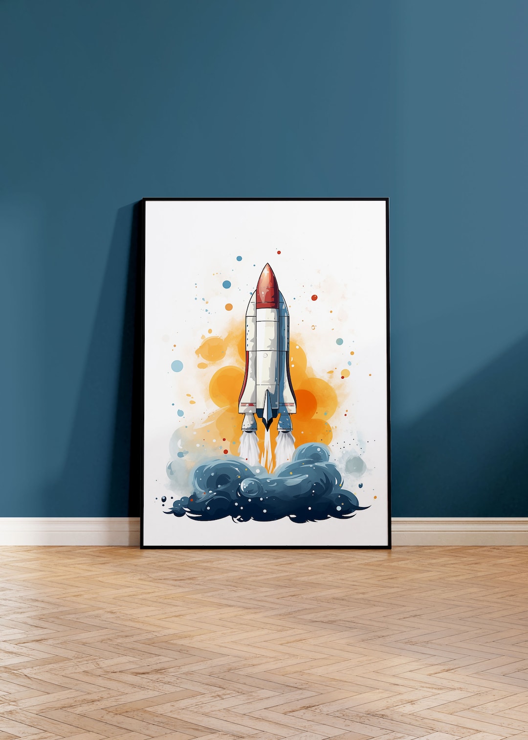 Spacecraft Poster, Space Rocket Poster, Retro Rocket Poster, Space ...