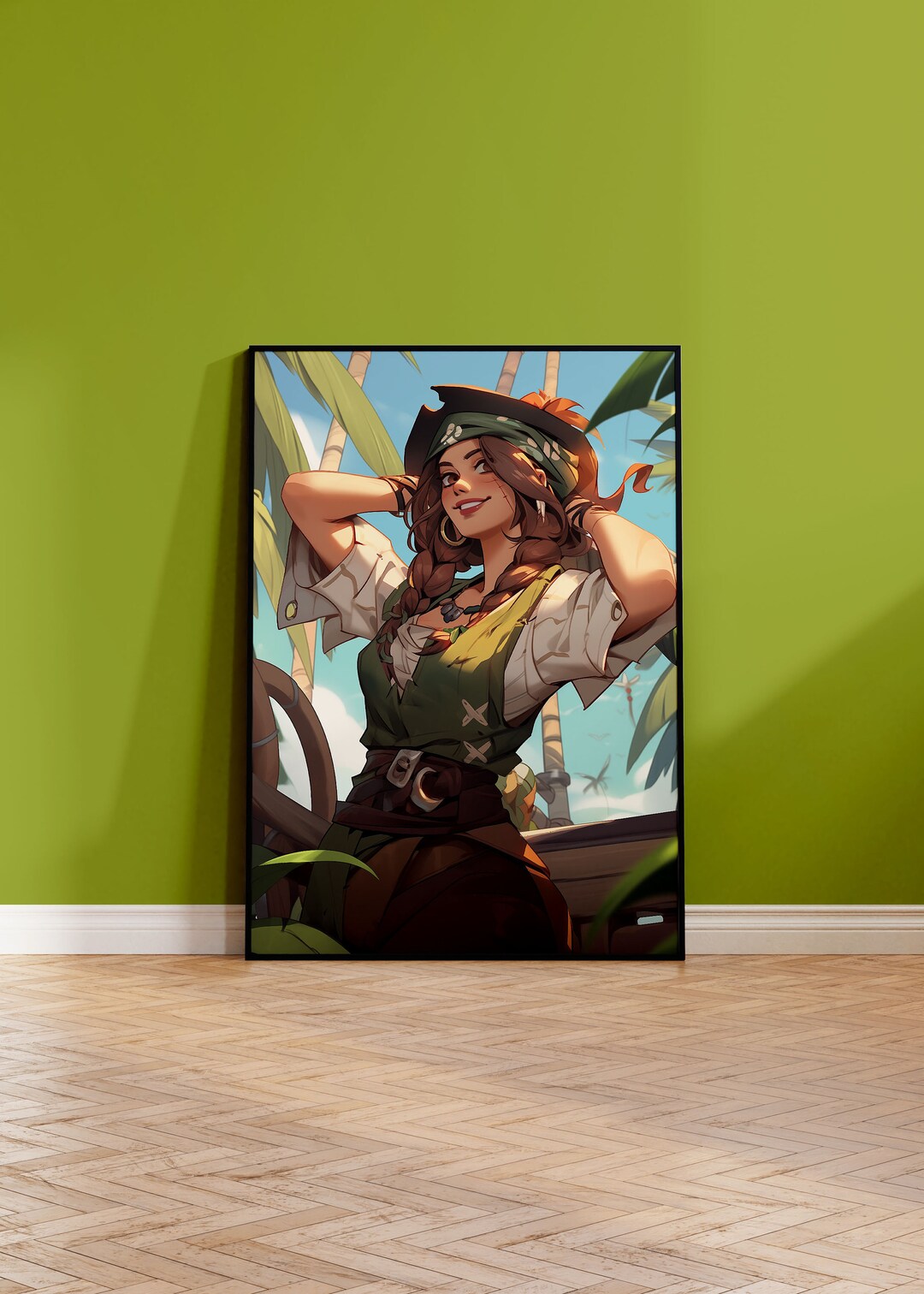 Pirate Girl Poster, Video Studio Poster, Printed Paper - Etsy
