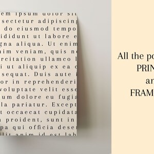 Poster Lorem Ipsum | Creative Typographic Art | Modern Wall Decor ...