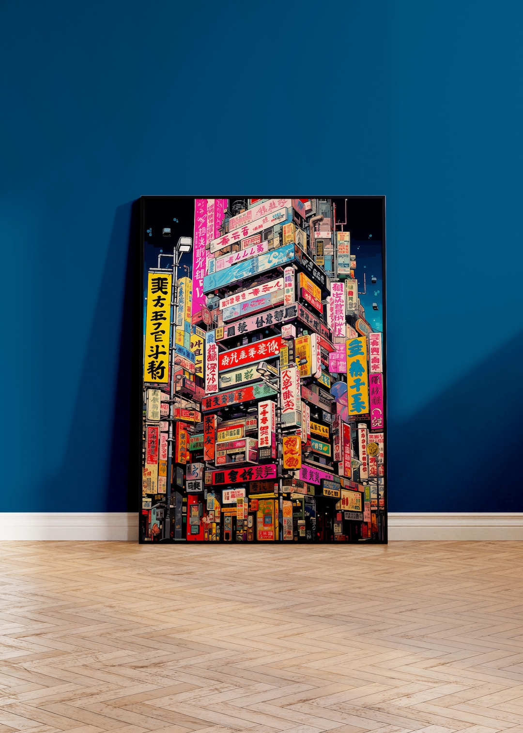 Cyberpunk Japan Poster, Retro Pop Art, Captivating Art, High Quality ...