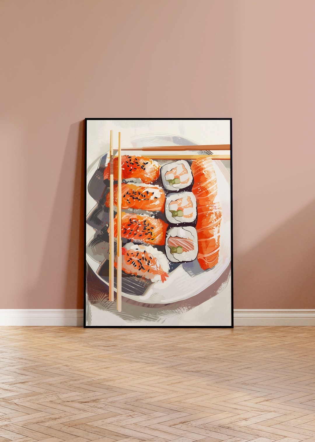 Sushi Wall Decor | Sushi Wall Art Print | Sushi Lover Art | Sushi ...