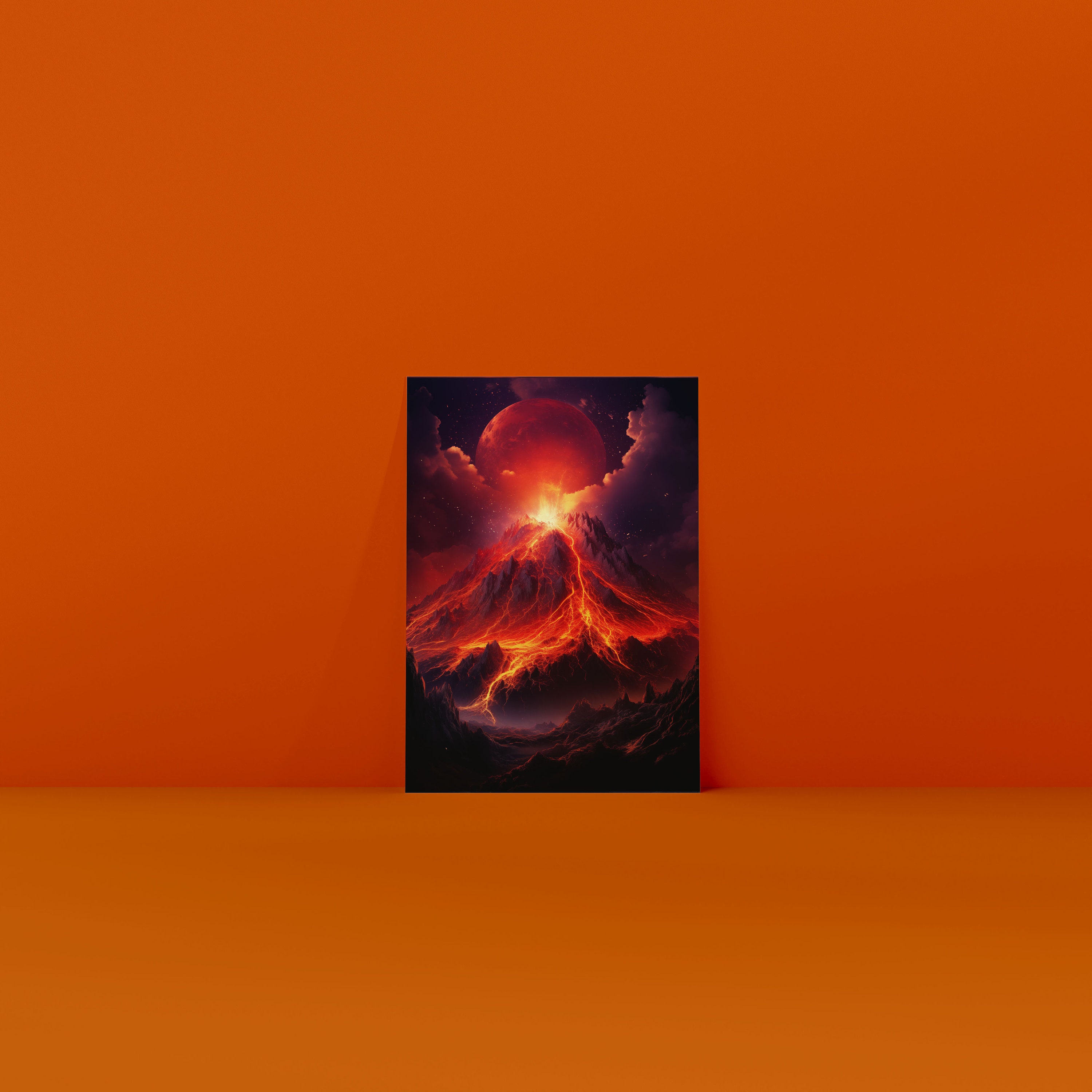 Lava Flow Chart Volcano Poster Volcanic Eruption Poster - Etsy