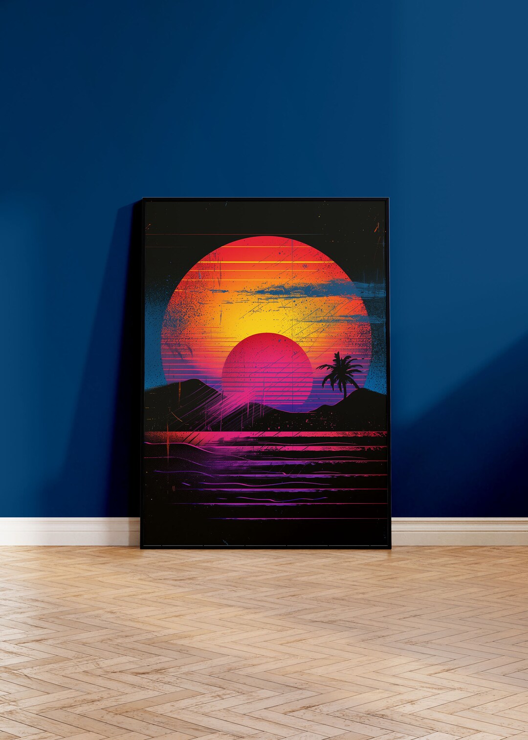 Synthwave Poster | Retro Sunrise Poster | Synthwave Neon Poster | Neon ...