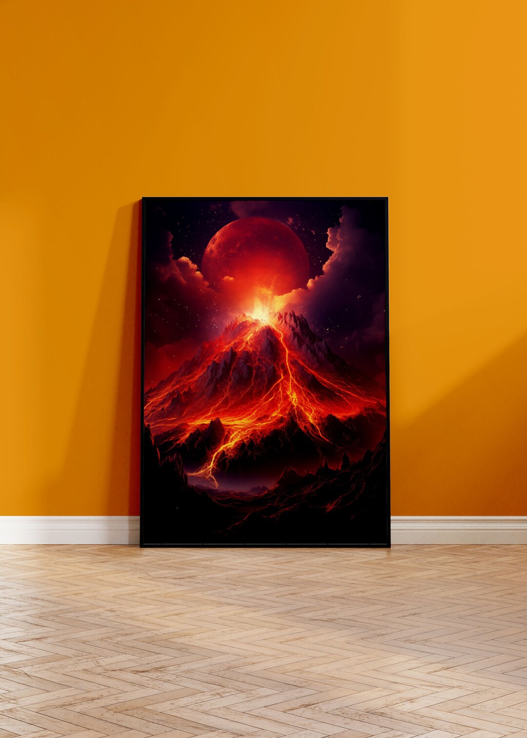 Lava Flow Chart | Volcano Poster | Volcanic Eruption Poster - Etsy