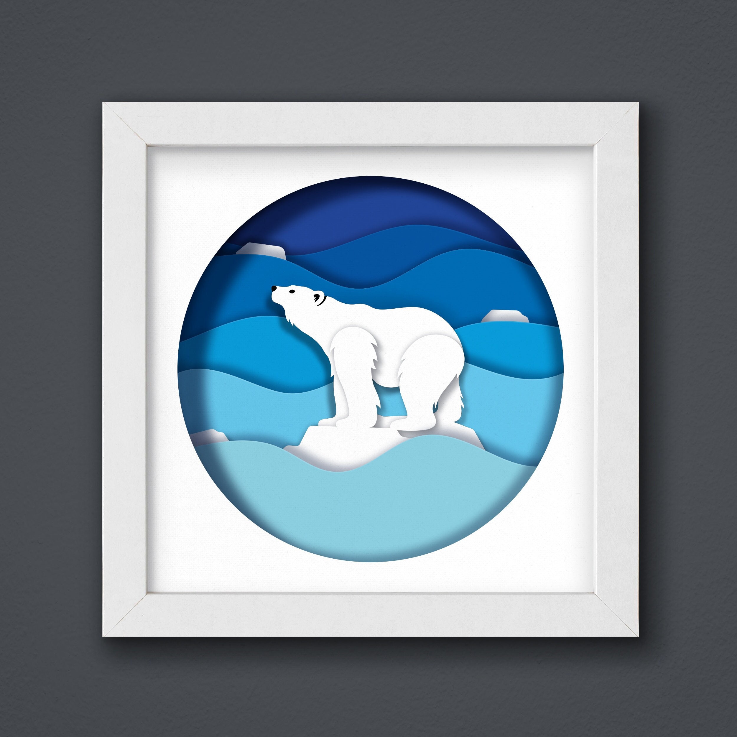 3D Bear SVG Shadow Box Svg, Bear Svg, Files for Cricut, for Silhouette ...