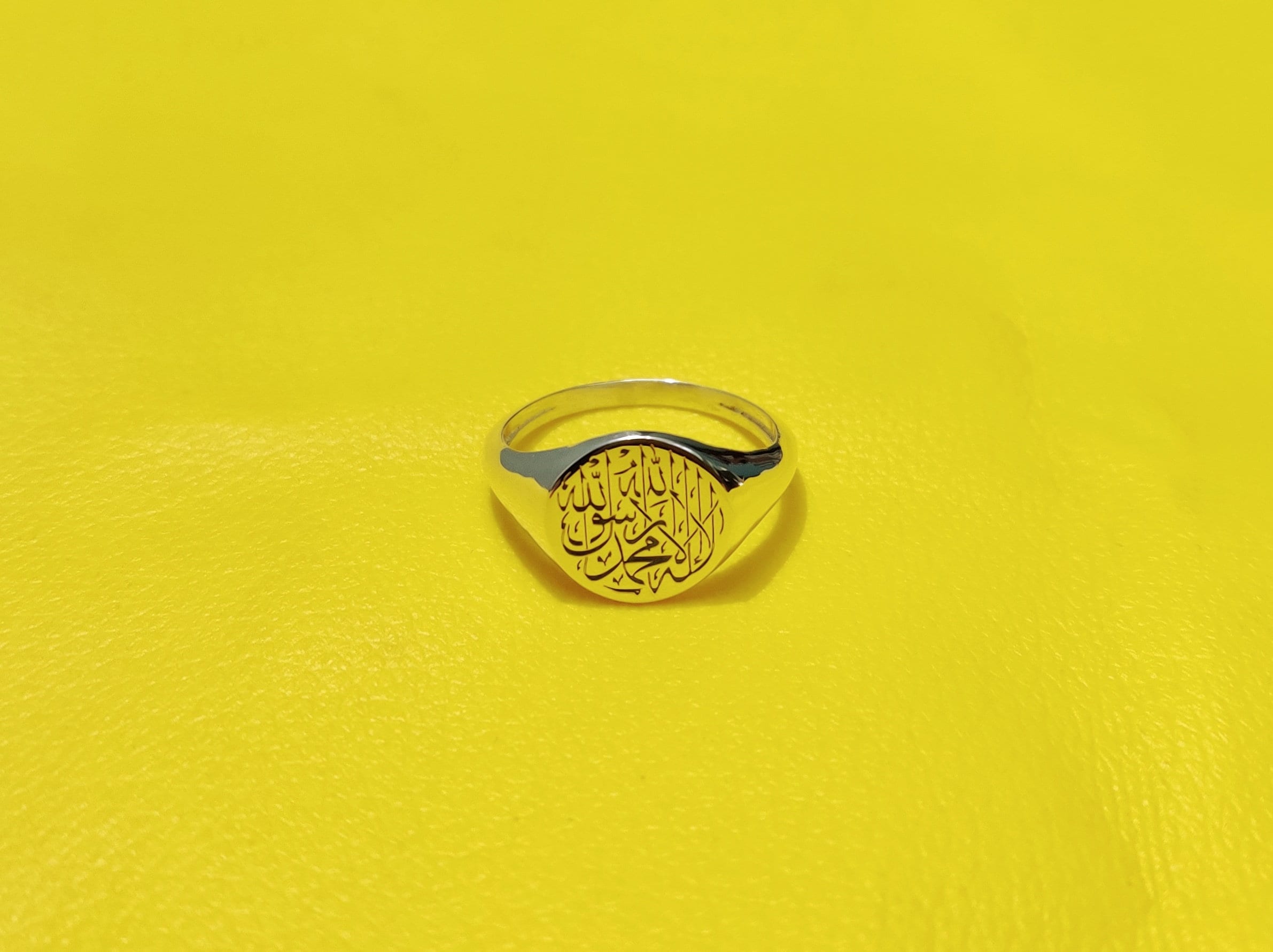 Calligraphy Kalima Islamic Jewelry in 925 Sterling Silver, Engraved ...