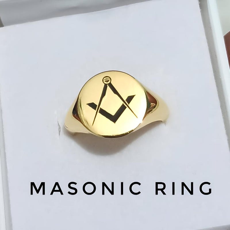 Masonic Apprentice Ring - Etsy
