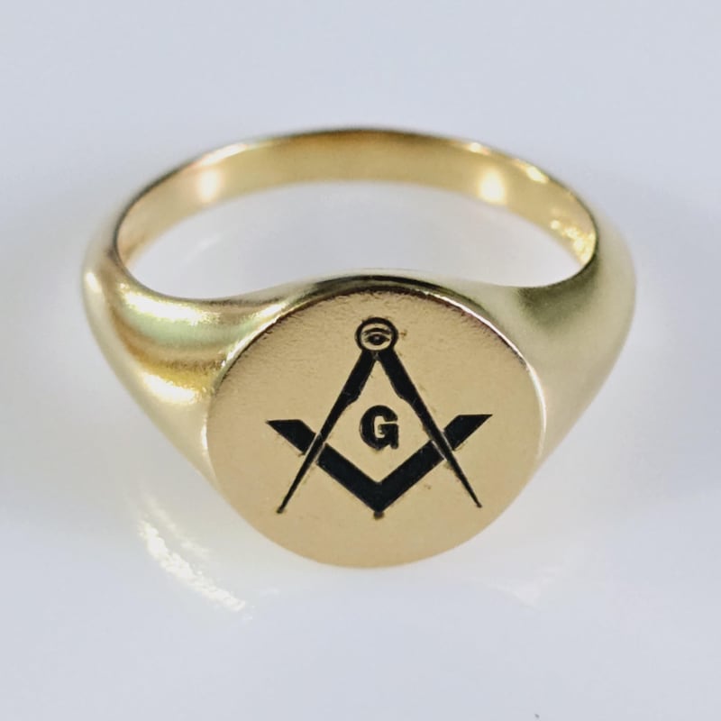 Masonic Pinky Silver Ring - Etsy