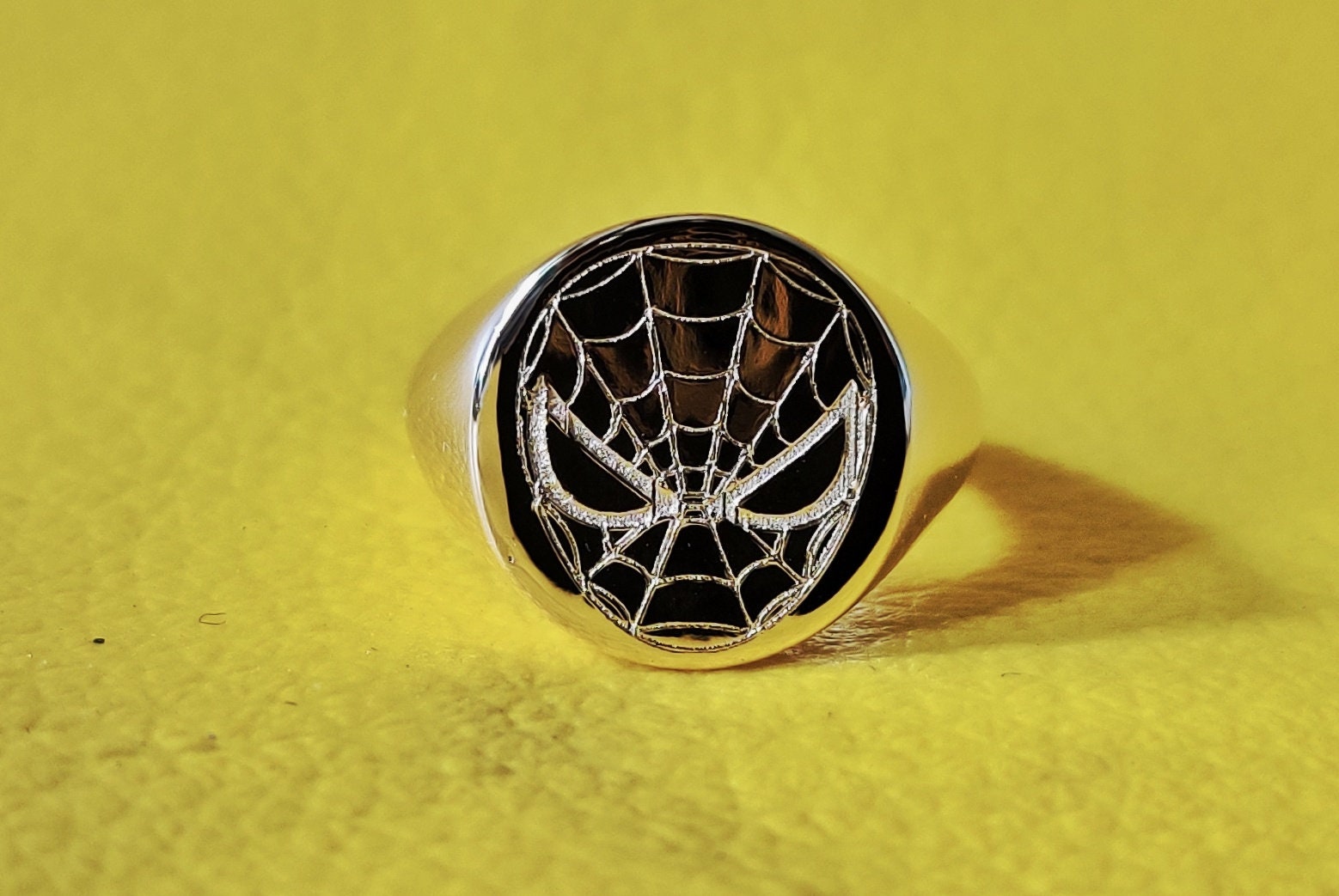 Spiderman Silver Ring, Spiderman Ring Silver Personalized Ring Gift for ...