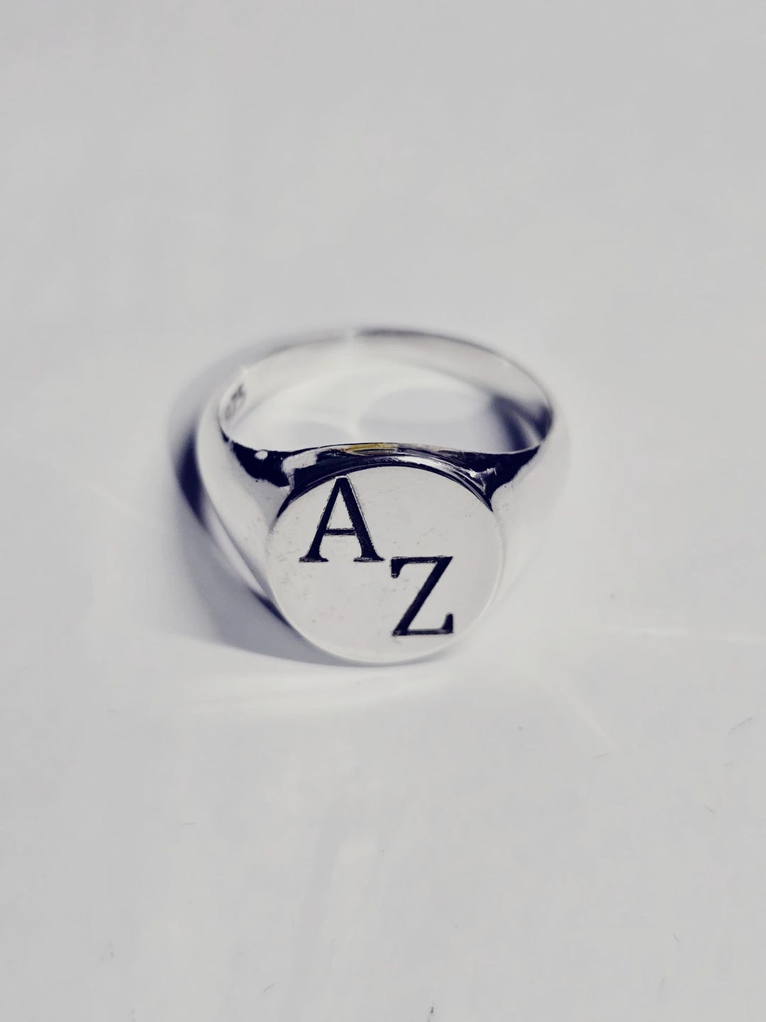 Personalized Initial Ring • Custom Letter Signet Ring • Christmas Gift ...