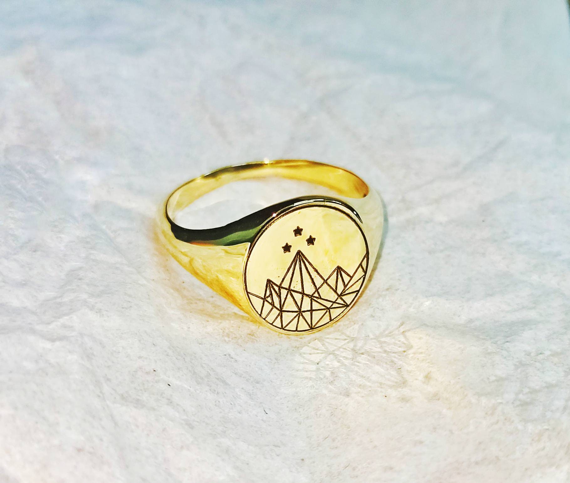 ACOTAR Night Court Signet Ring, Starry Mountains Night Court Ring ...