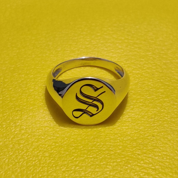 Initial Ring - Etsy
