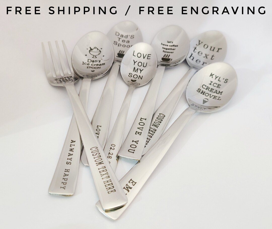 Customized Spoon - Custom Spoon - Custom Engraved Spoon Gifts ...