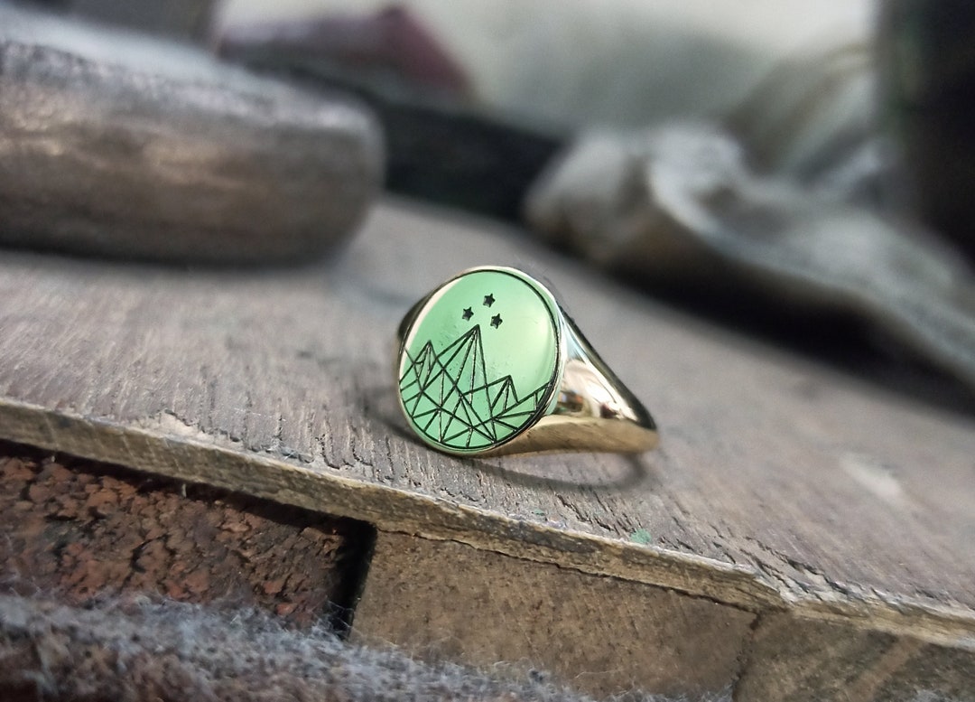 ACOTAR Night Court Signet Ring, Starry Mountains Night Court Ring ...