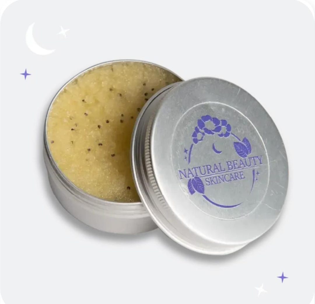 Luxury Sugar Poppy Seed Face Body Scrub: Natural Vegan Skincare - Etsy UK