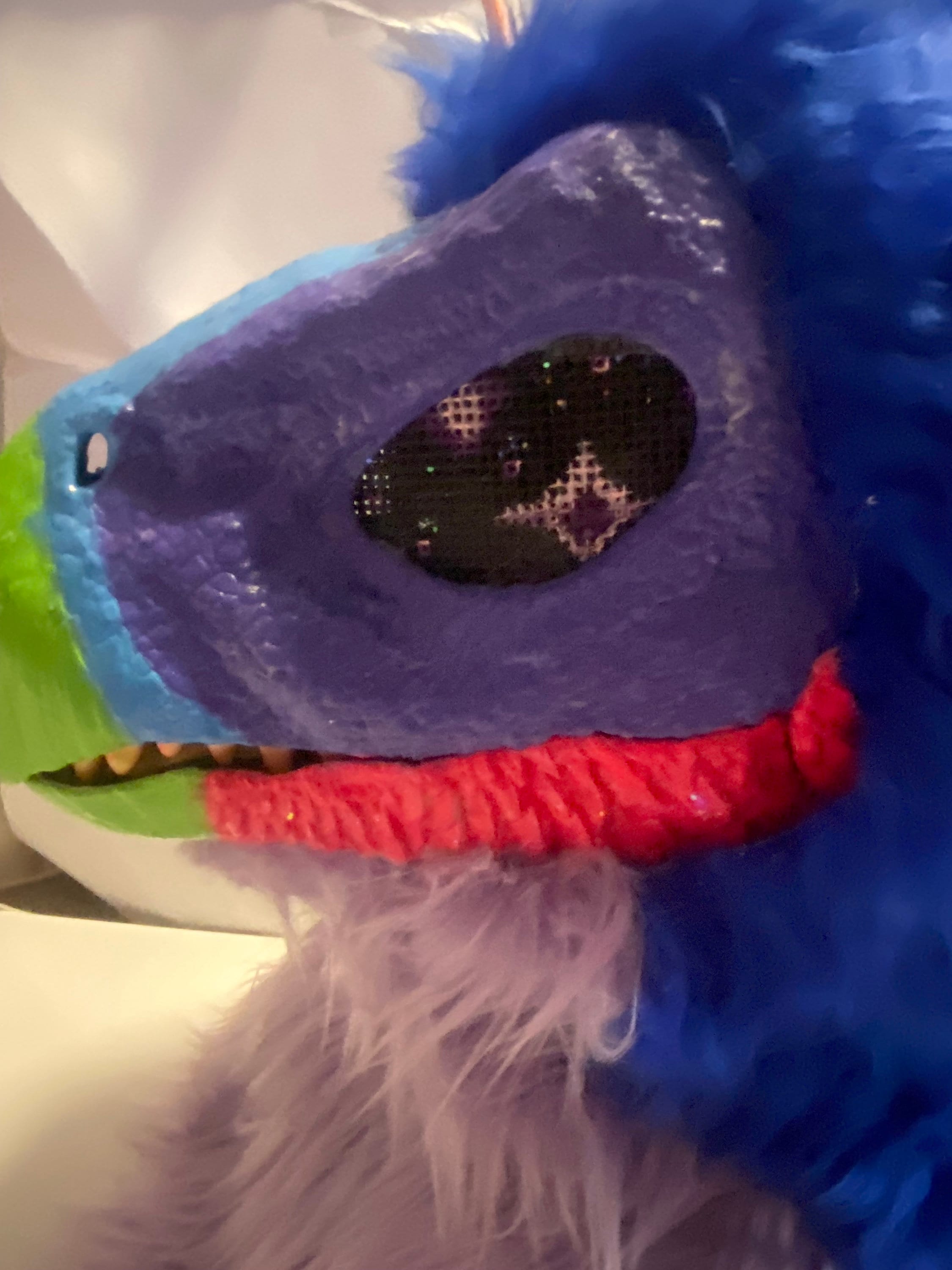 Alien Dino Mask Furred - Etsy