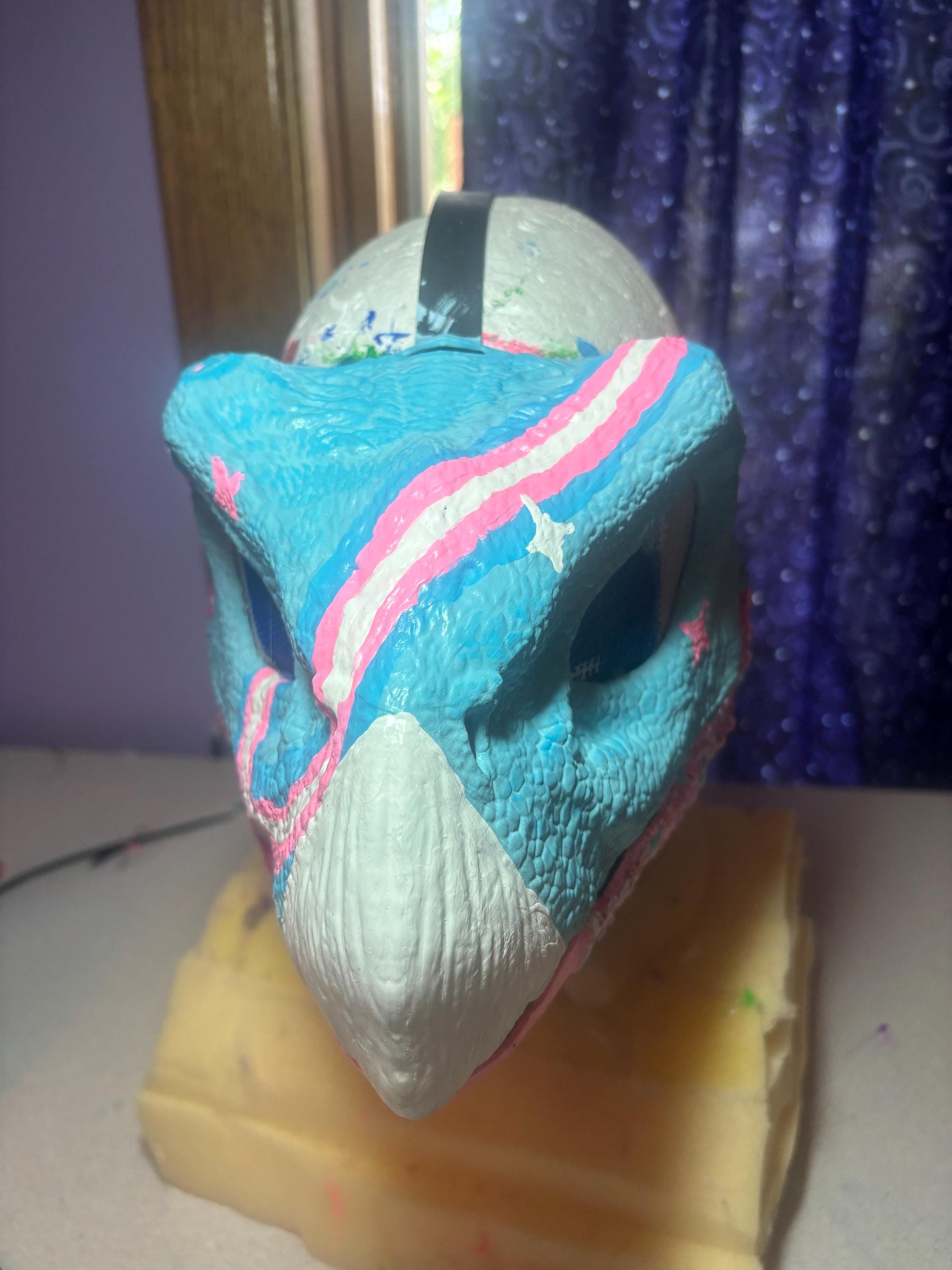 Trans Pride Themed Dino Mask - Etsy