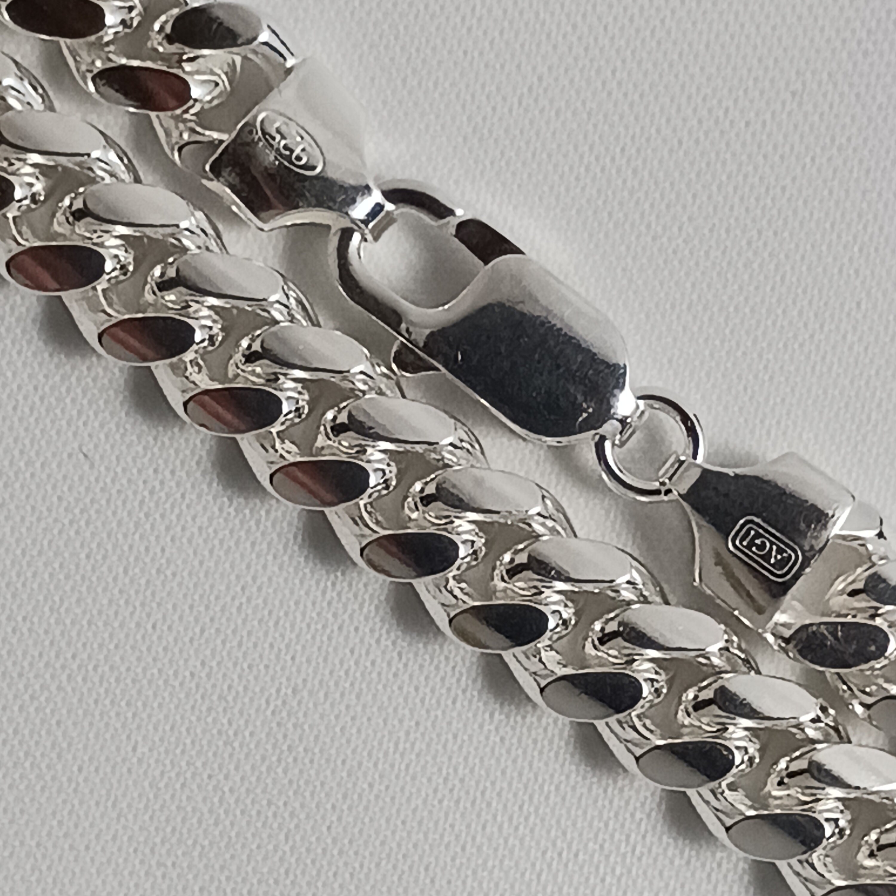 Solid 925 Sterling Silver Miami Cuban Link Chain Curb Chain Necklace ...