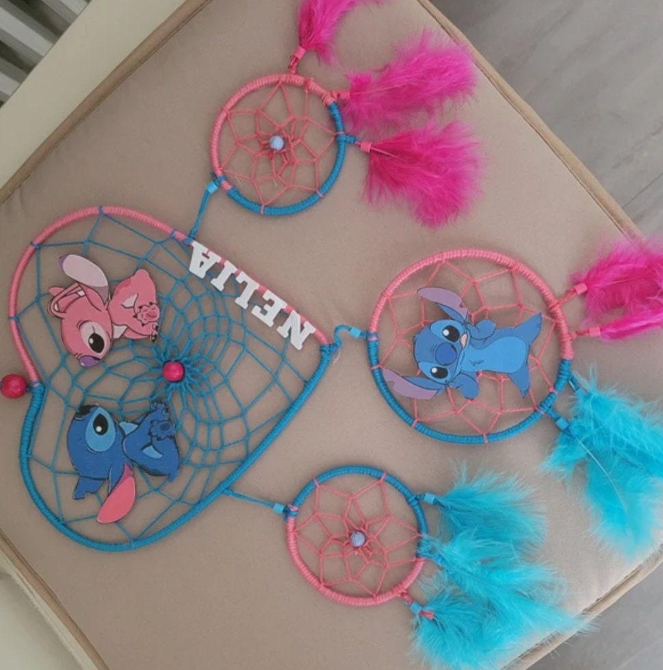 Stitch Angel Heart Dream Catcher - Etsy