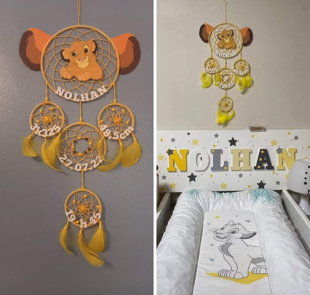 Simba Lion King Dream Catcher First Name Date of Birth Dream Catcher ...
