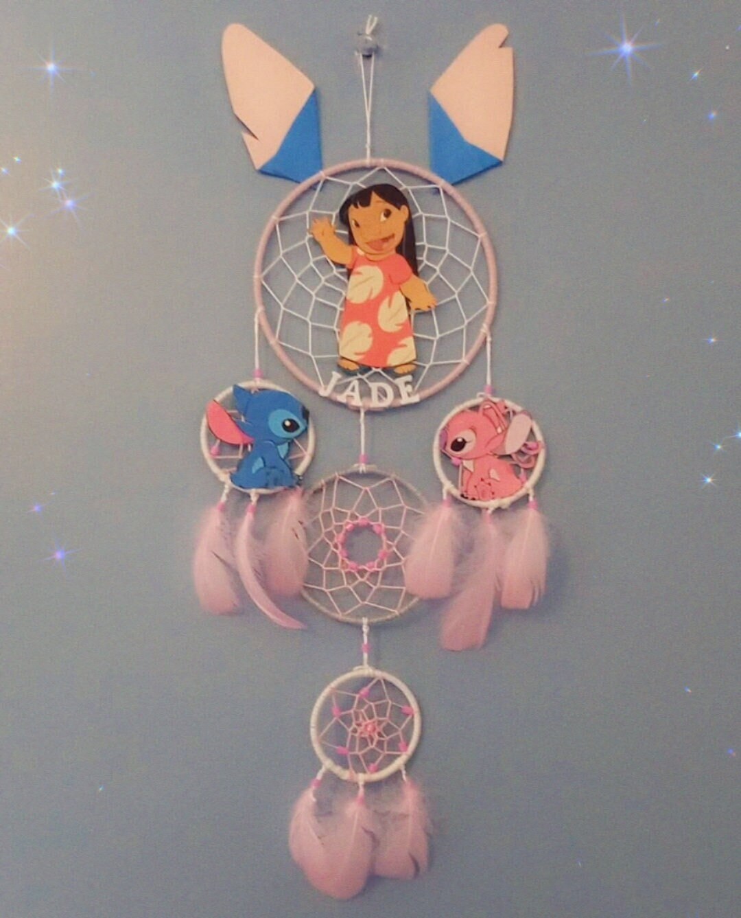 Lilo Stitch and Angel Inspired Dream Catcher - Etsy