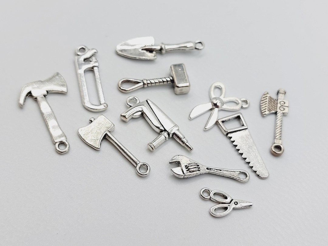 Tools Collection Set - 11 Pieces (saw, Spade, Axe, Hammer, Wrench ...