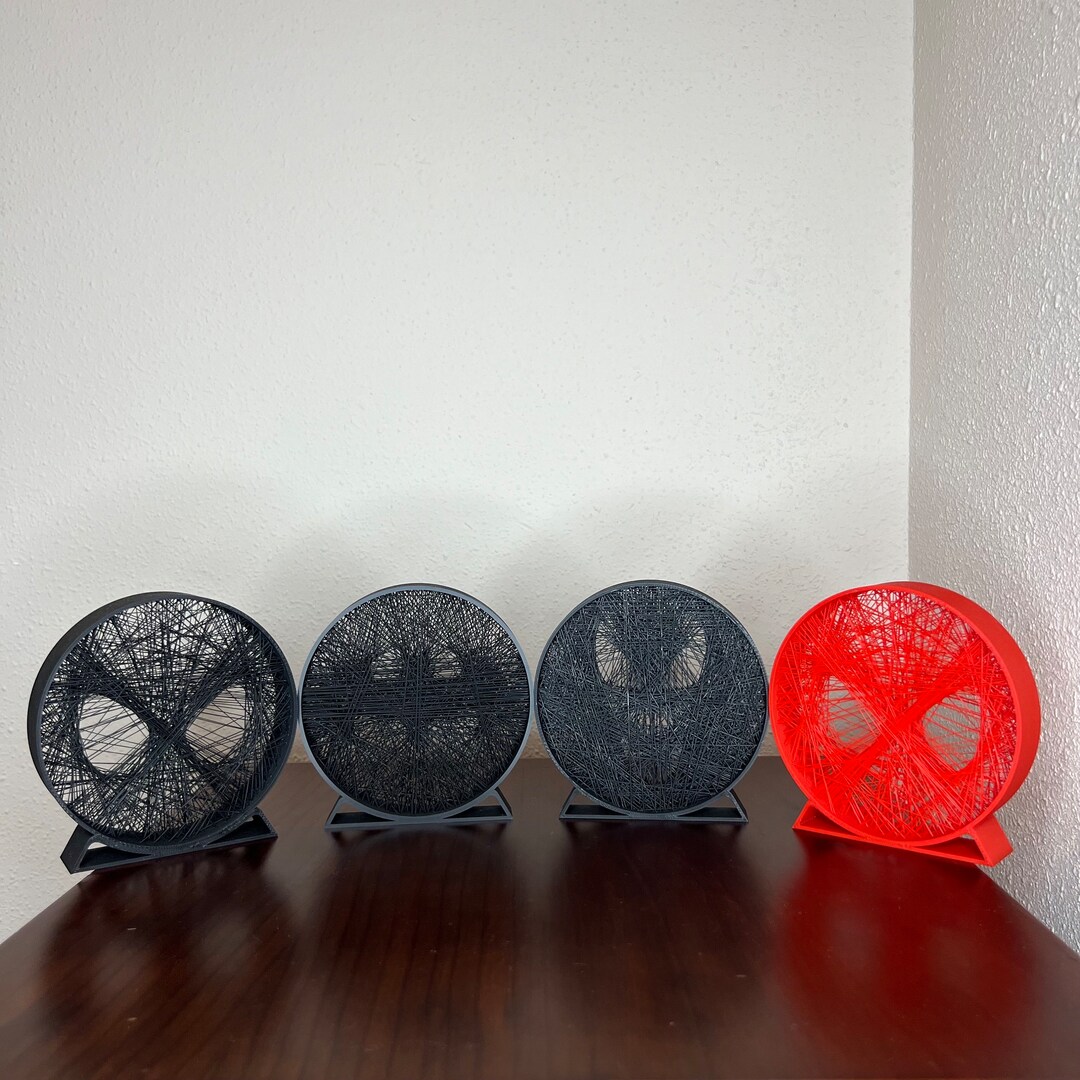 Spiderman Venom and Batman String Decoration - Etsy