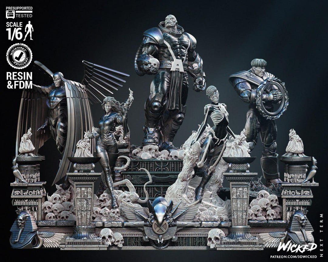 Apocalypsis Diorama Marvel Stl File, Captain Marvel Stl, High Quality ...